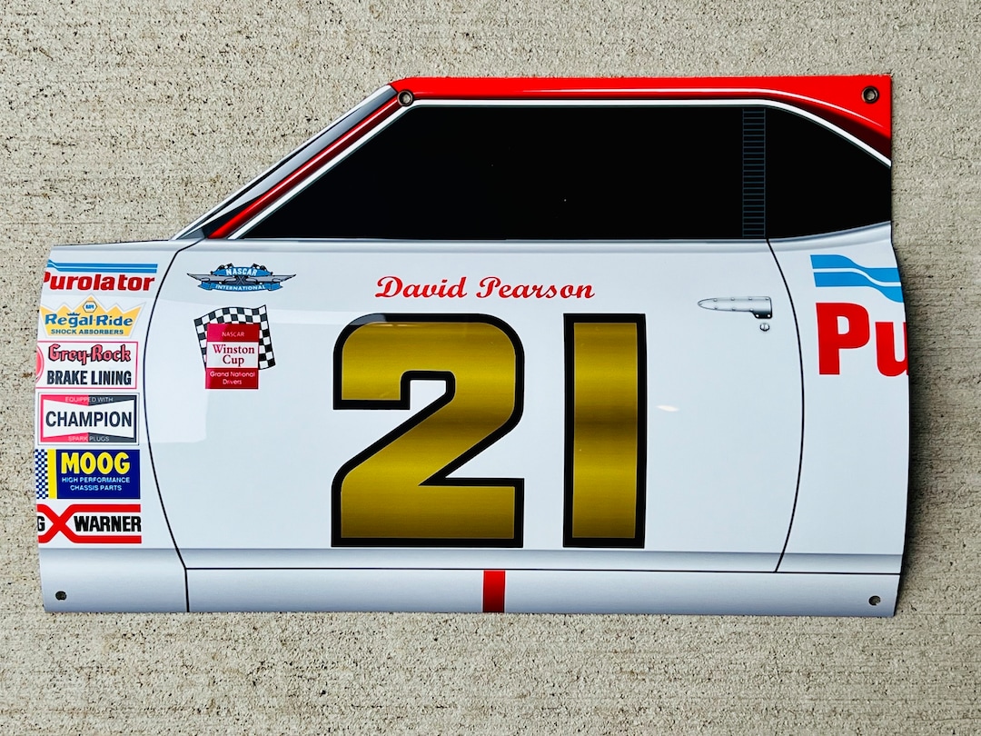 1971 Mercury Race Car David Pearson Door Style Inspired Wall Art Garage ...