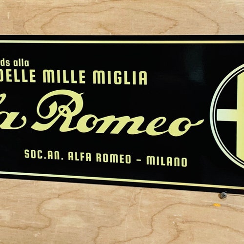 Retro Style Racing Italian Alfa Romeo Clover Inspired Wall - Etsy