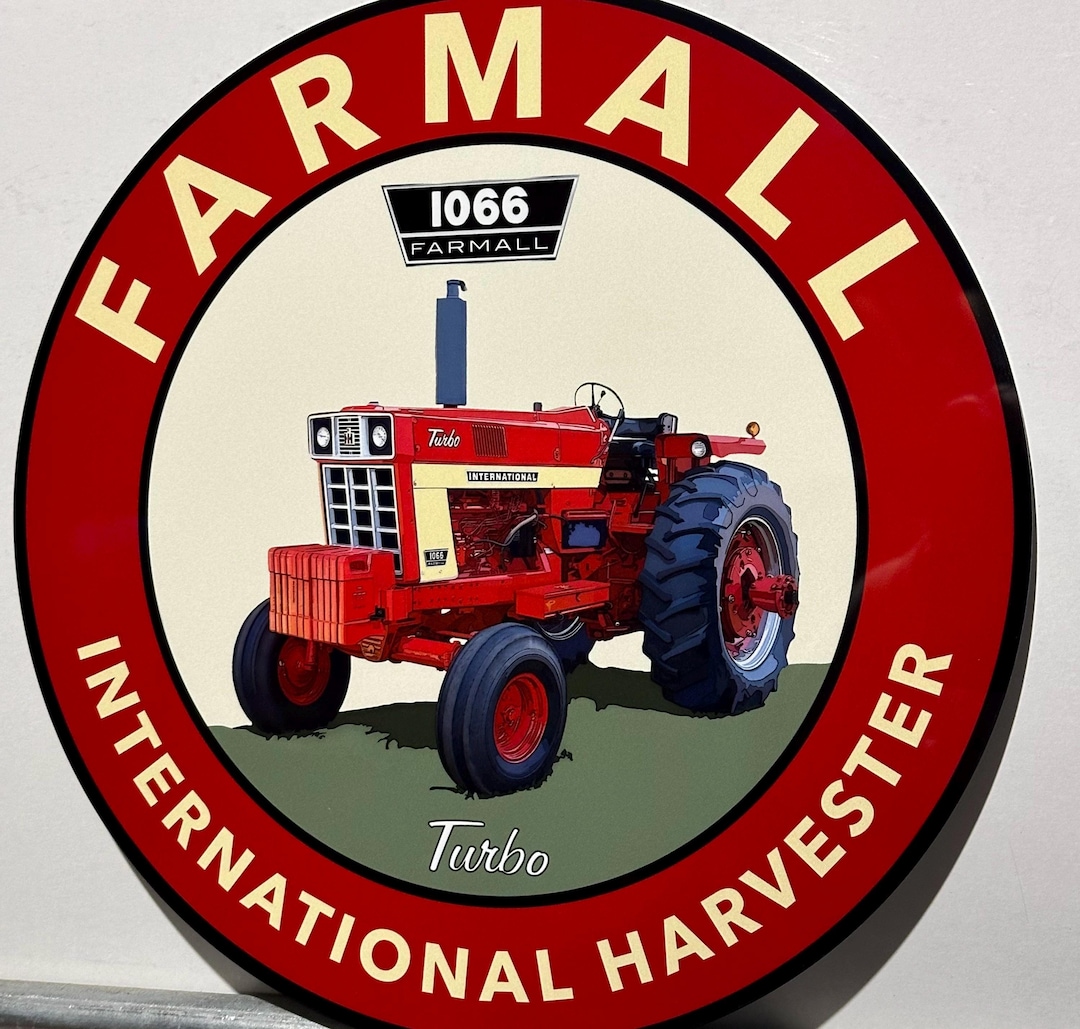 Retro Style International Harvester 1066 Turbo Farmall Farm Tractor ...