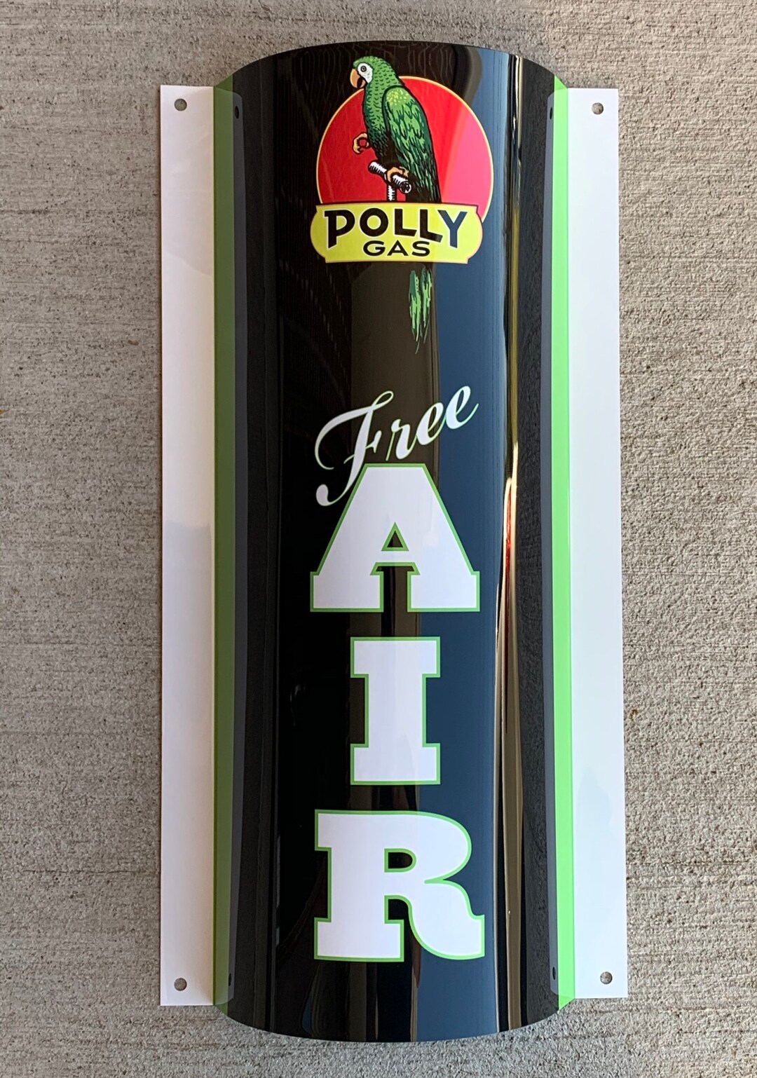 Retro Style Polly Gas 3D Free Air Metal Garage Wall Decor Sign - Etsy