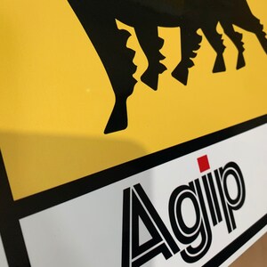 Retro Style Agip F1 Ferrari Italian Motor Oil Wall Decor Garage Art - Etsy