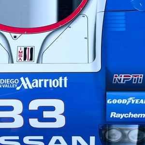 Legendary 1990 NISSAN NPT-90 Imsa Racing GTP Race Car Racing Top View ...