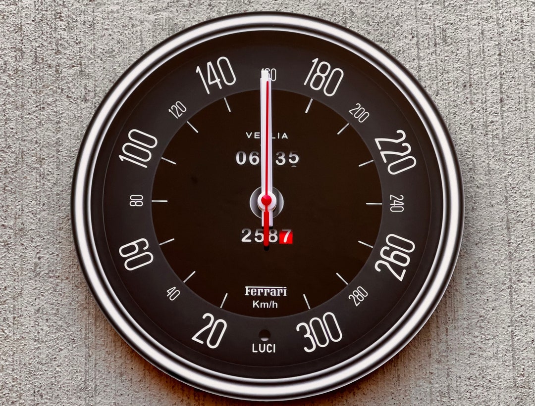 Race Car Odometer Inspired Wall Art Decor Clock - Etsy