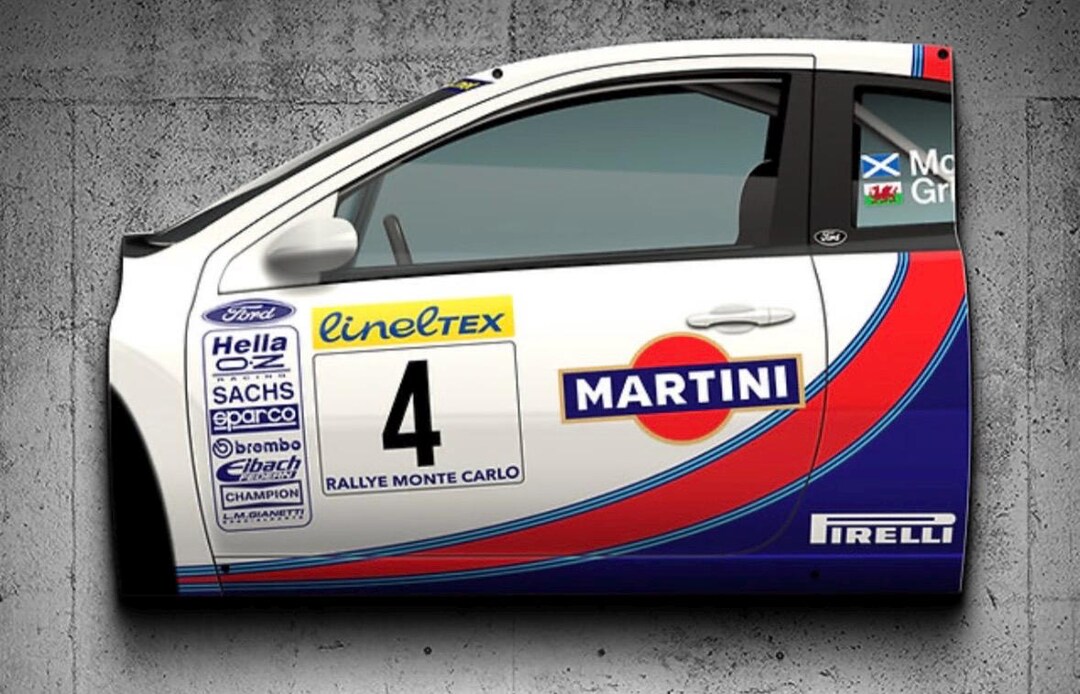 2001 Ford Focus WRC Mcrae Grist Racing Inspired Wall Art Decor Garage ...