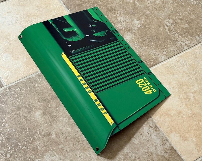 Vintage Style John Deere Farm Tractor Side 4020 Diesel Side 3D Inspired ...