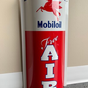 3D Free Air Mobil Mobiloil Gas Oil Curved Garage Decor Sign - Etsy