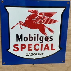 Mobil Mobilgas Special Gasoline Retro Style Gas Pump Inspired Wall ...