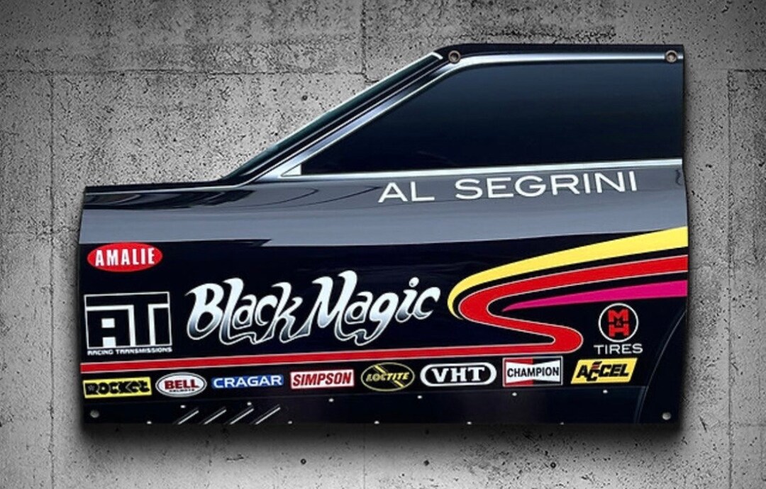 Segerini’s Black Magic Funny Car Racing Inspired Wall Art Garage Sign ...