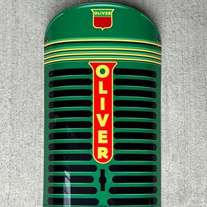 Vintage Style Oliver HG Tractor Front Inspired Wall Art Decor Garage ...