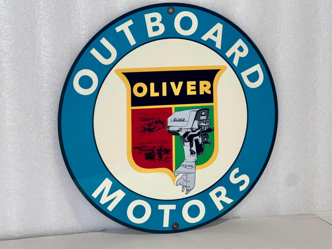 1950’s Oliver Outboard Motors Inspired Wall Garage Sign Decor - Etsy