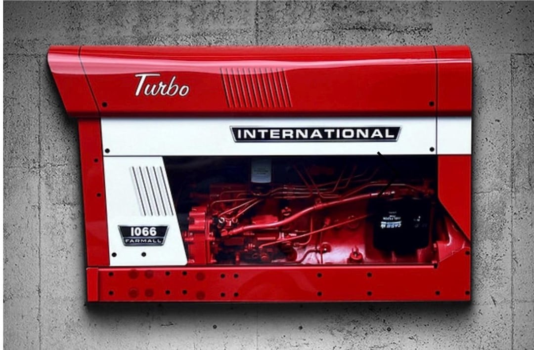 Vintage Farmall 1066 Turbo Tractor Sign: 3D Garage Wall Art - Etsy