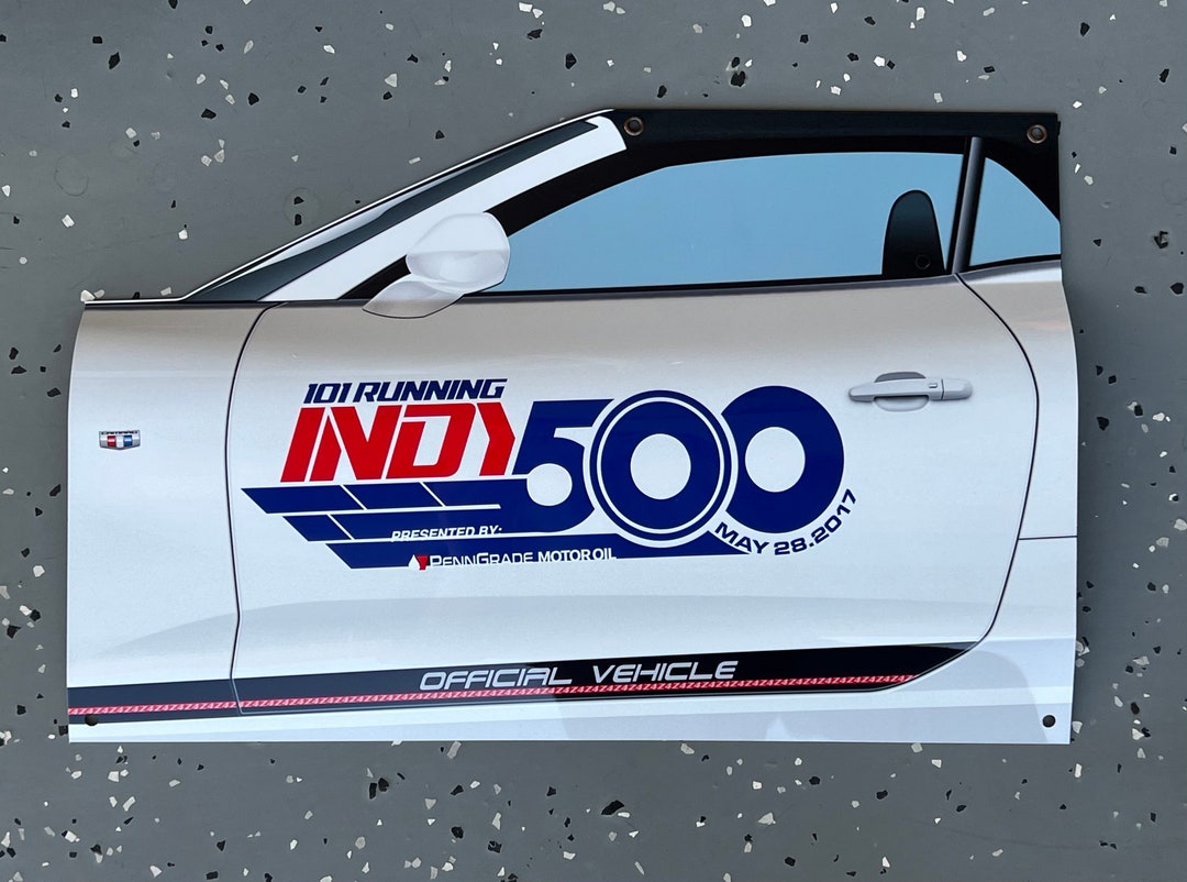 2017 Camaro Indy 500 Pace Car Side View Inspired Wall Art Garage Decor ...