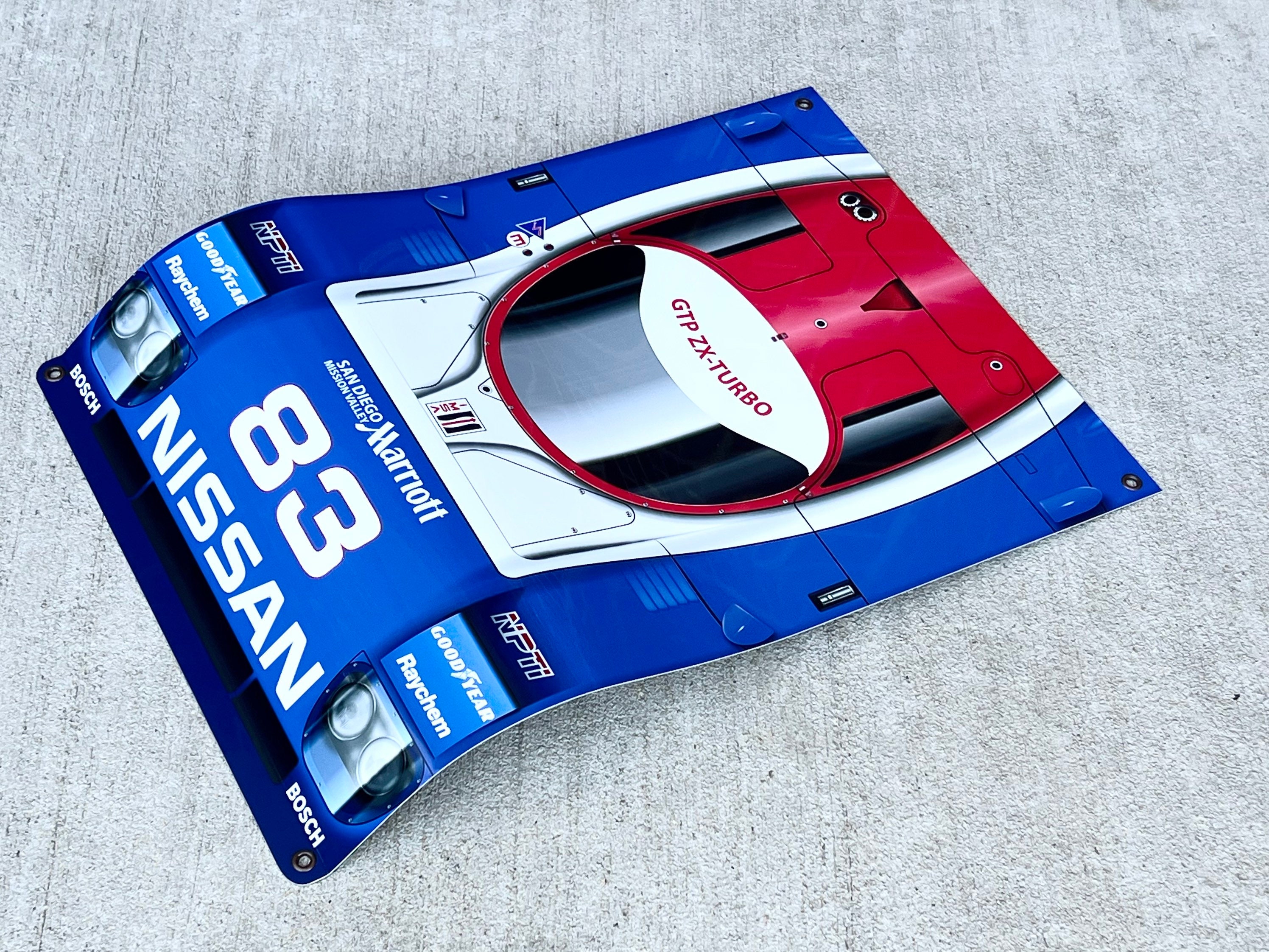Legendary 1990 NISSAN NPT-90 Imsa Racing GTP Race Car Racing Top View ...