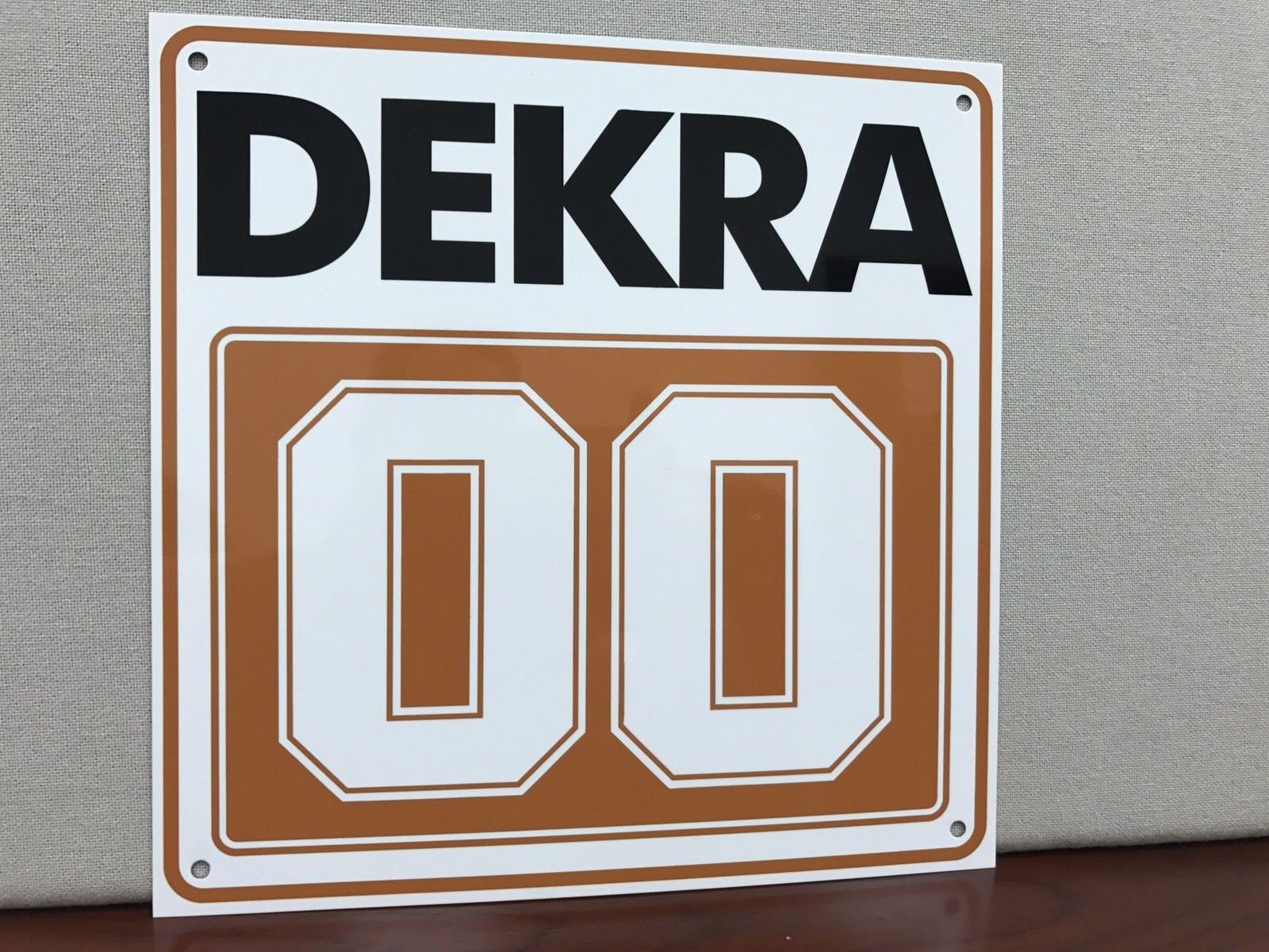 Dekra Racing 00 Orange Reproduction Sign - Etsy