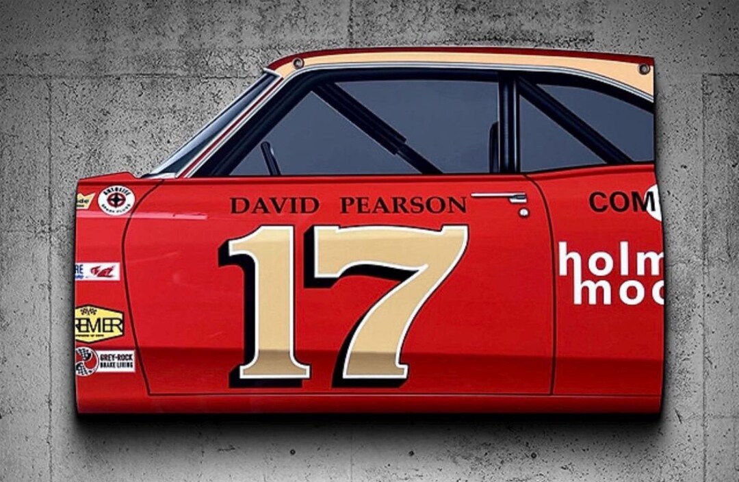 1967 David Pearson, Holman & Moody #17 Door Style Inspired Wall Art ...