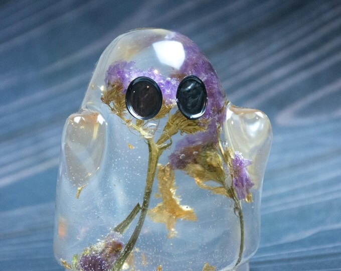 Floral Ghost Figurine Ghostie Spooky Cute Flower Ghost Decor Spooky ...