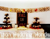 Items similar to Soon To Be Mrs. Burlap Banner for Fall Wedding ...