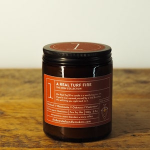 A Real Turf Fire Soy Candle, Poured by Hand, Irish Candle, Inspired by ...