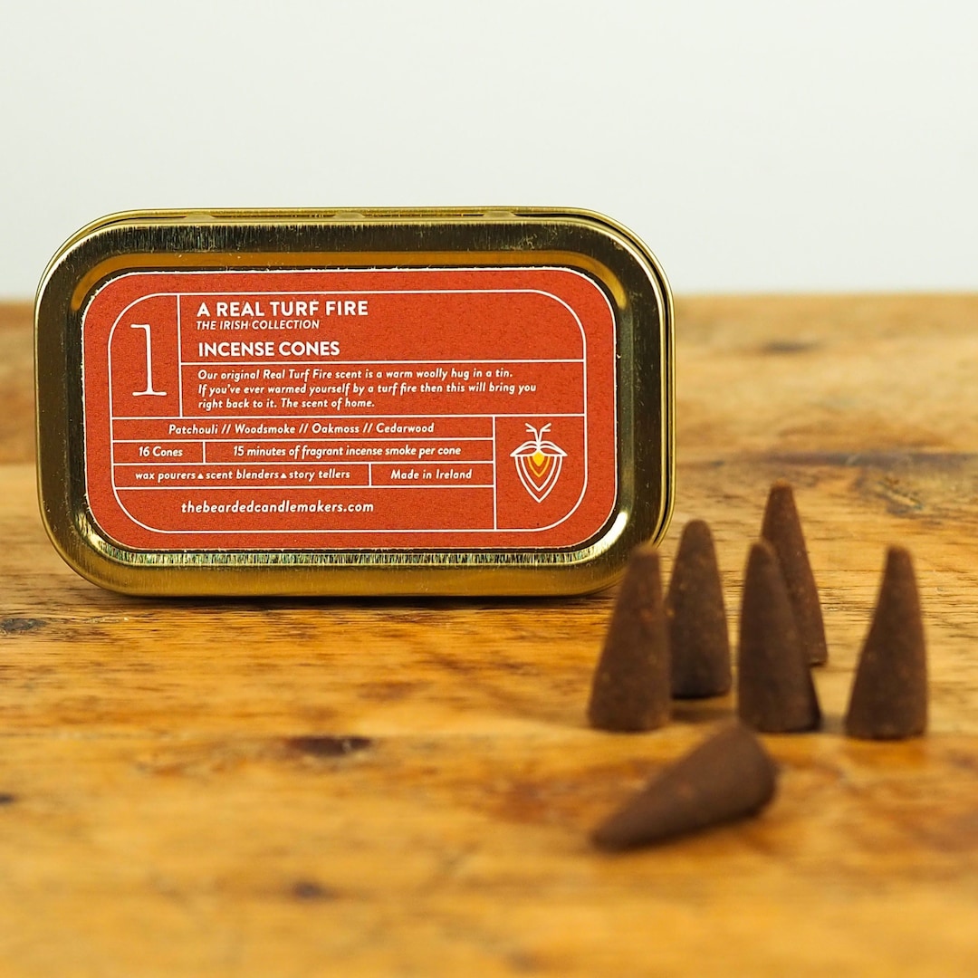 Irish Turf Fire Incense Cones: Wood Smoke Scent, Vegan Gift - Etsy UK