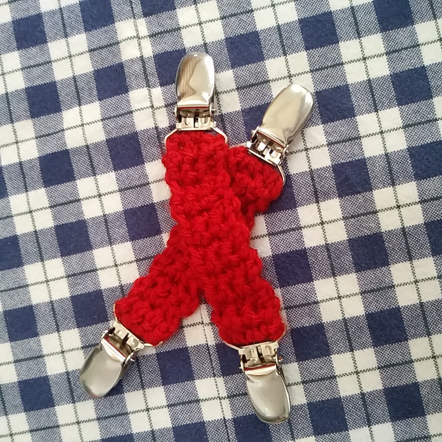 Colorful Hand Made Mitten Clips -crocheted in Your Choice of Color ...