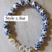 Blue Floral Beaded Bracelets /cross Bracelets With Gold/ Silver/ Rose ...