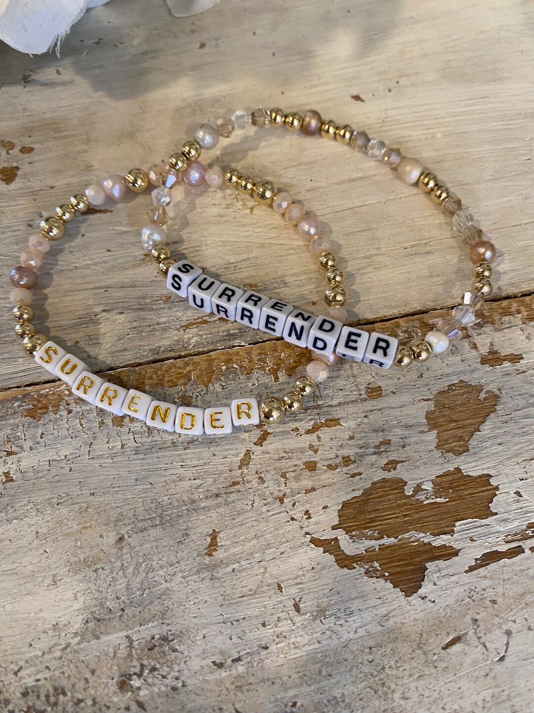 Tiny Truth Word Bead Bracelet/ Inspiration Bracelet/ Encourage Bracelet ...