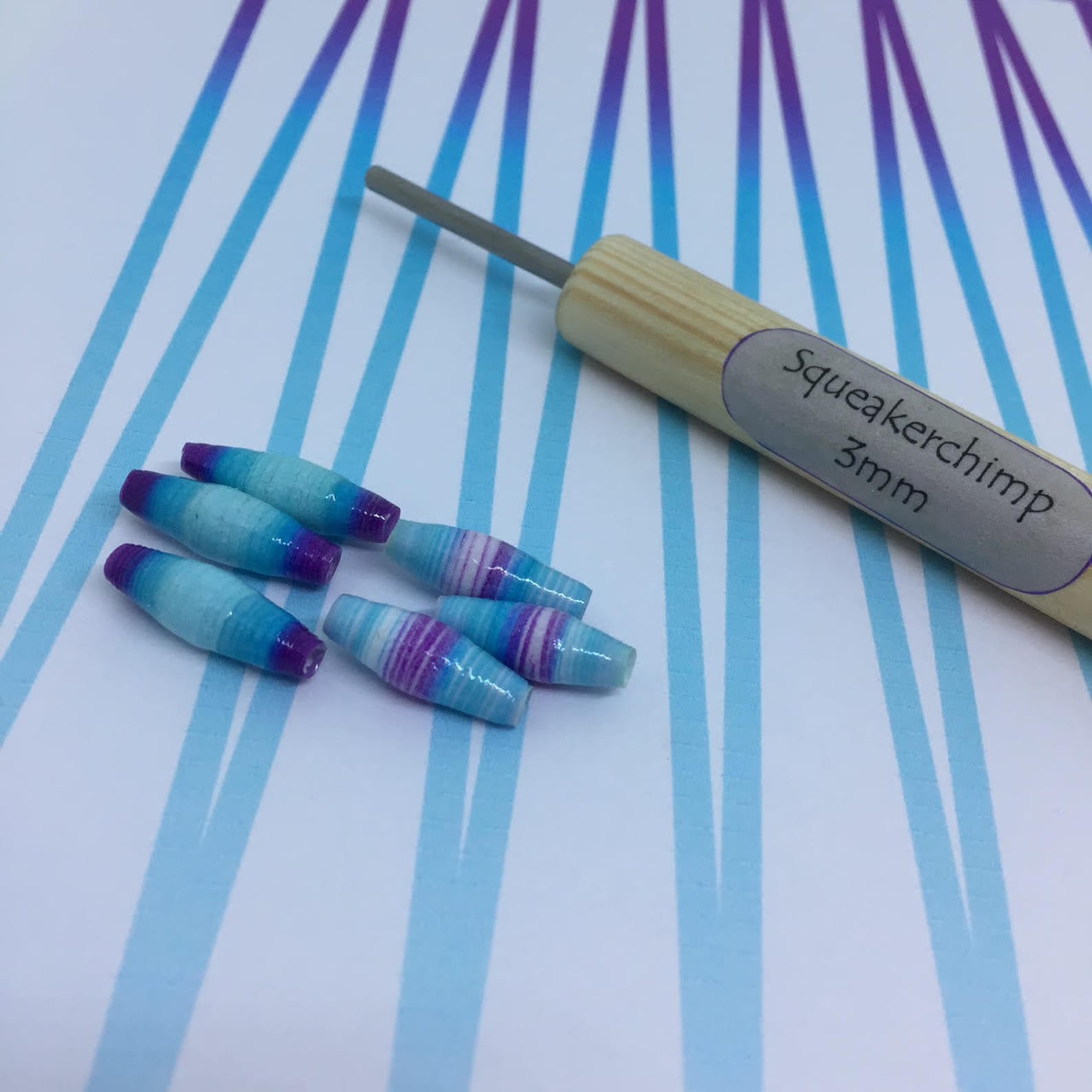 Paper Bead Making Template, Instant Printable Digital Download ...