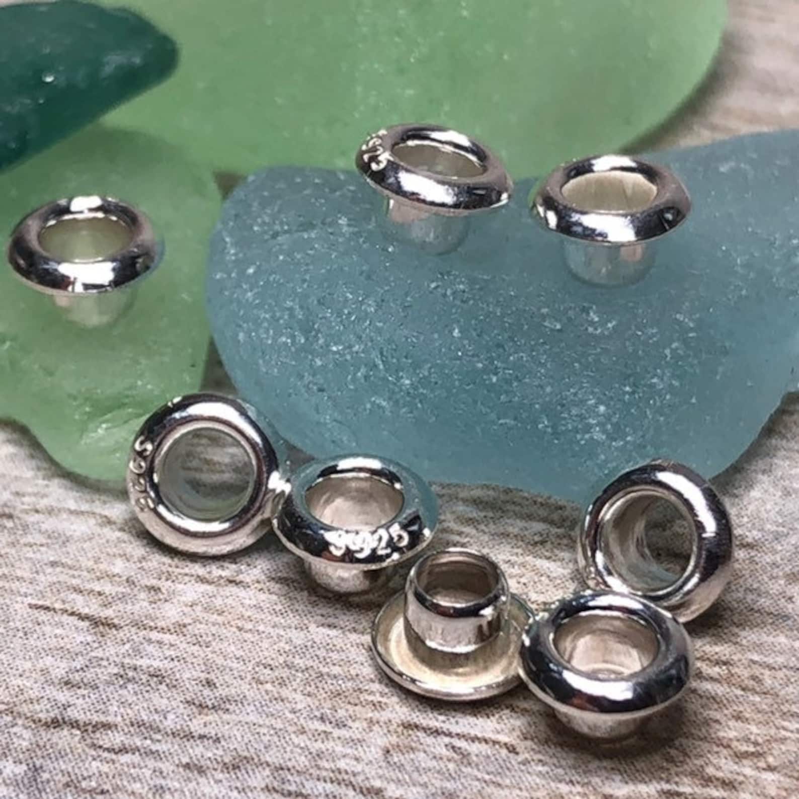 5mm Solid Sterling Silver Bead Cores Pair of Cores Sterling | Etsy