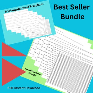 A4 Triangle Bundle PDF Instant Download Paper Bead Template - Etsy