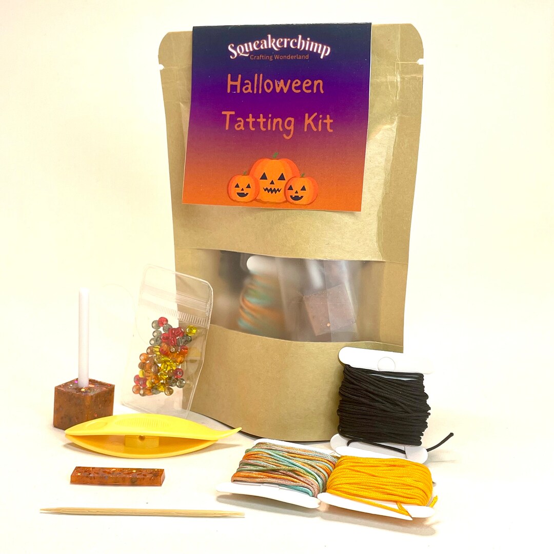 Beginners Tatting Kit With Halloween Spooky Theme Thread, Frivolity ...