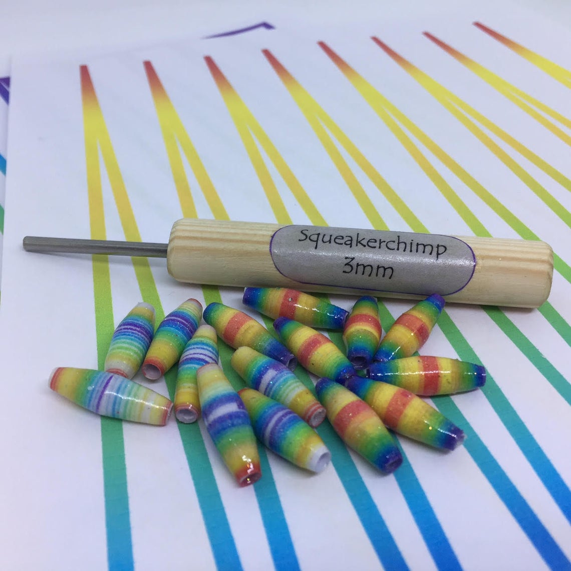 Paper Bead Making Template Instant Printable Digital Download - Etsy