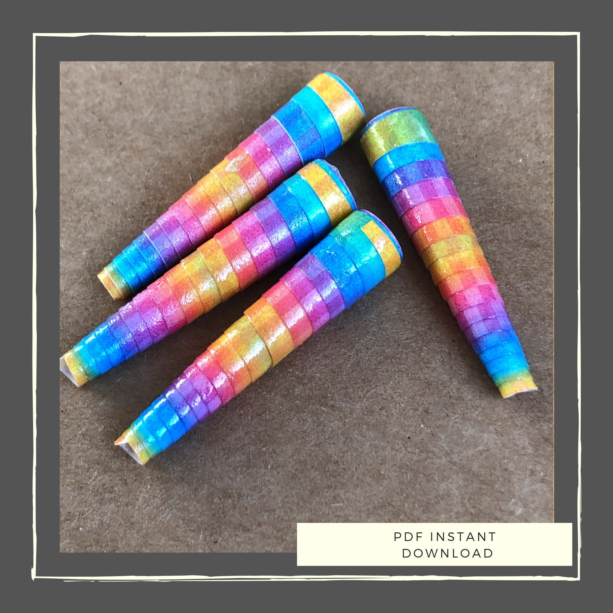 Paper Bead Template for Bead Rolling Instant Downloads PDF - Etsy