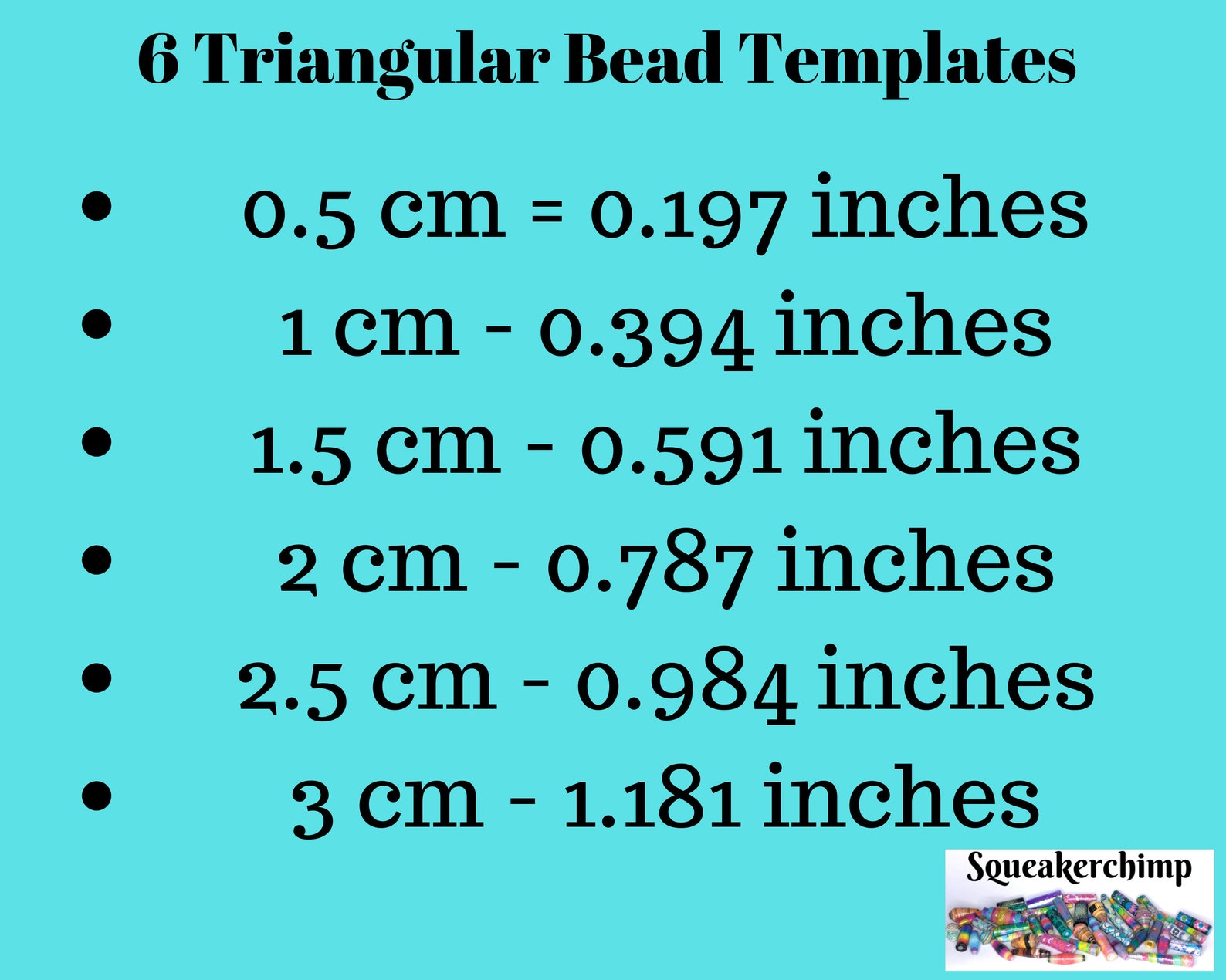 Paper Beading Template - Instant Download PDF - Set of 6 US Letter Flat ...