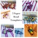 Paper Bead Making Template, Instant Printable Digital Download ...