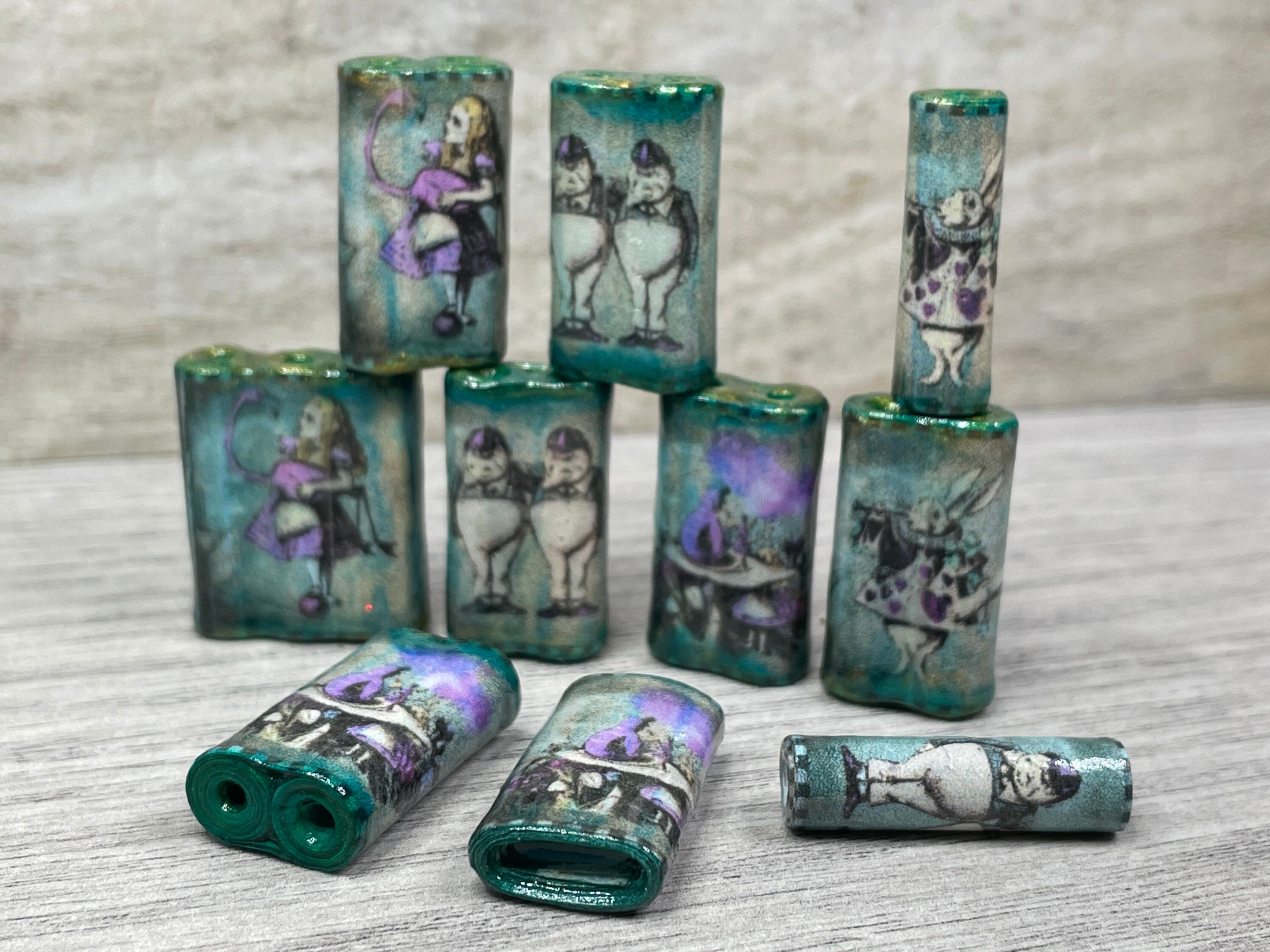 Paper Beading Template Instant Download PDF Alice 1 2 and - Etsy