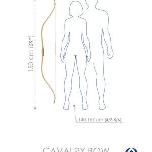 CAVALRY BOW Recurve Bamboo Horsebow Mount Archery Hunting Bow Eastern ...