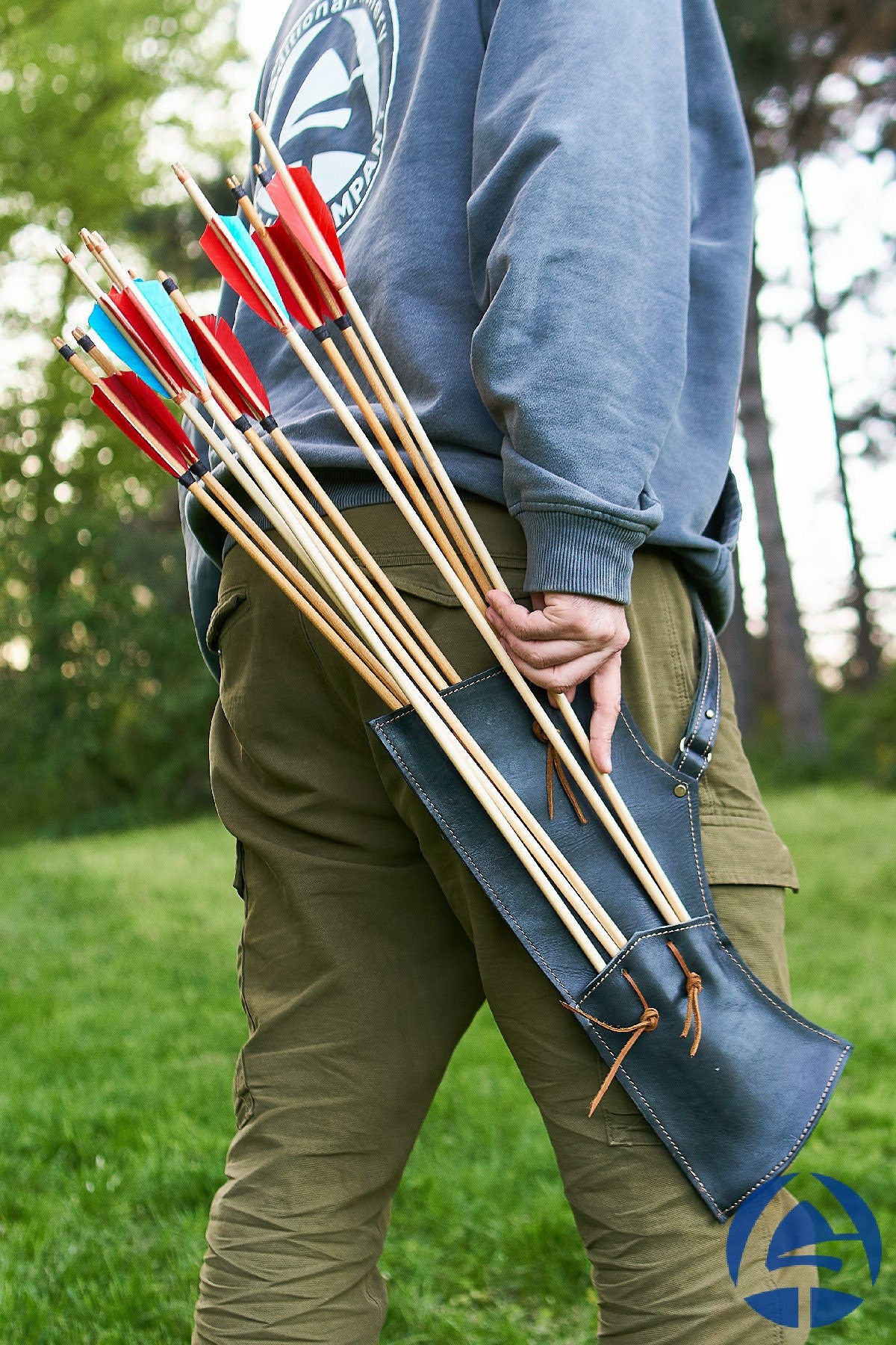Hip Quiver Leather Quiver Mounted Archery Quiver Belt Quiver Leather ...
