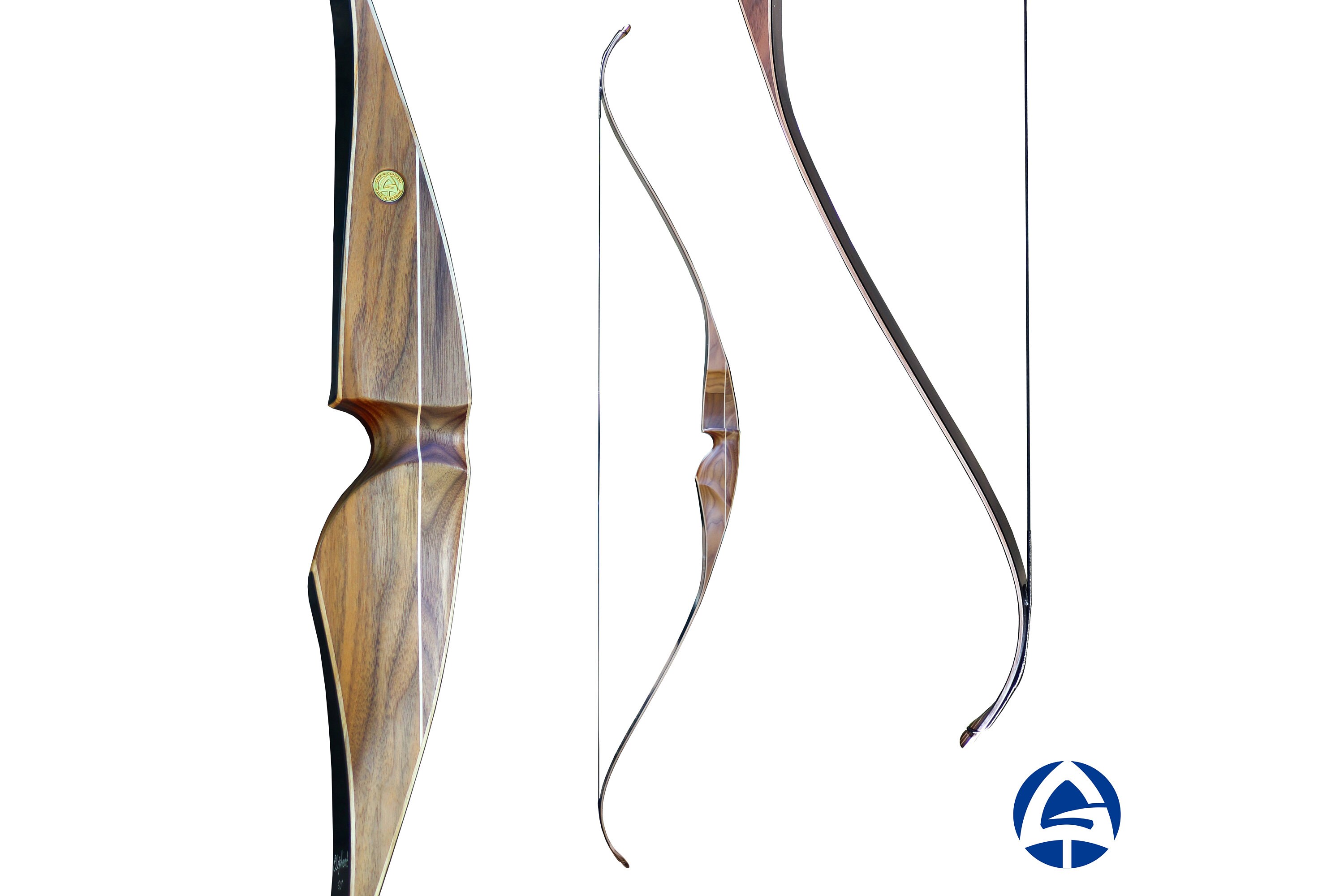 Traditional Black Recurve Bow