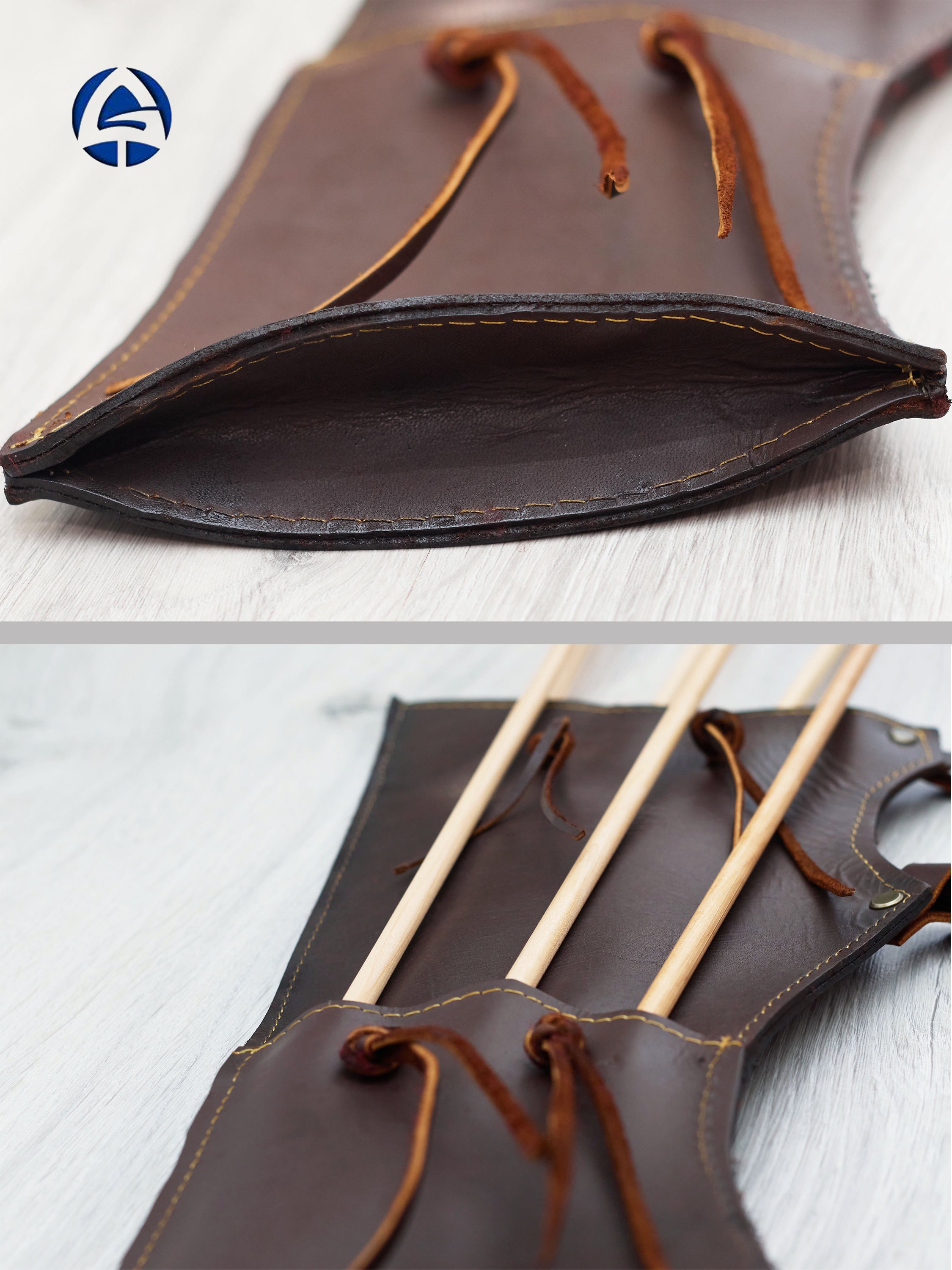 Hip Quiver Leather Quiver Mounted Archers Quiver Leather | Etsy Canada