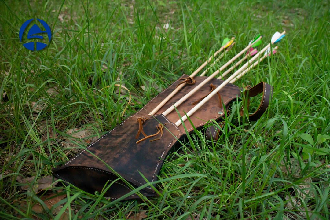 Hip Quiver Leather Quiver Mounted Archer Quiver Leather Holster Leather ...