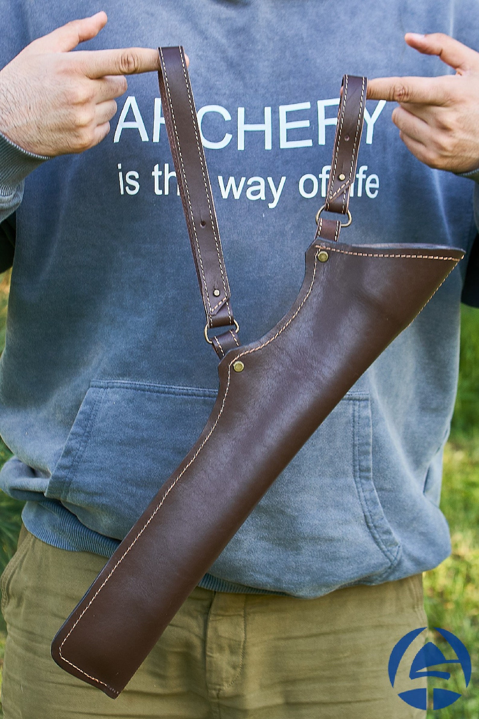 Archery Quiver Waist Quiver Leather Quiver Belt Quiver Leather Holster ...