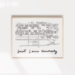 Saint Louis University (SLU) Campus Map Print - Etsy