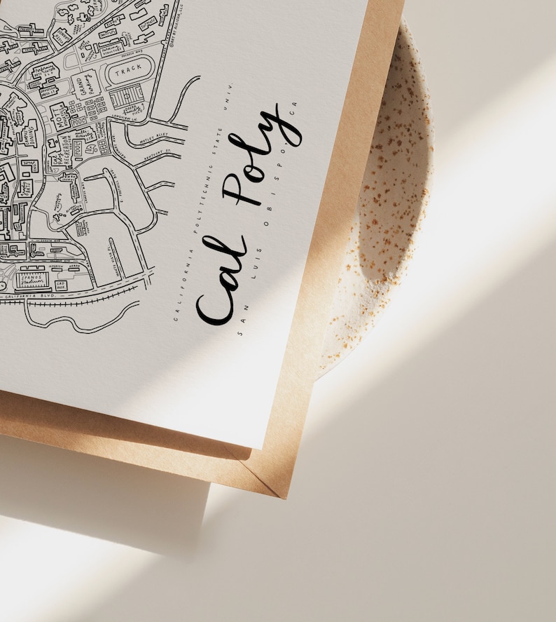 Cal Poly San Luis Obispo Campus Map Print - Etsy