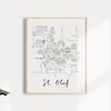 University of Wisconsin-eau Claire (UW Eau Claire) Campus Map Print - Etsy