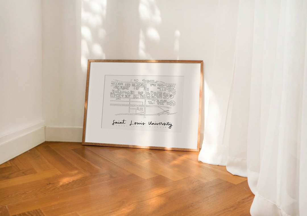 Saint Louis University (SLU) Campus Map Print - Etsy