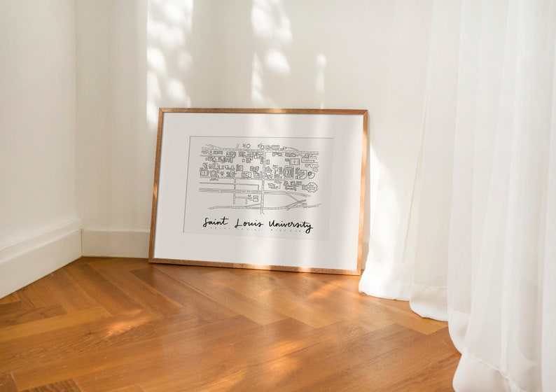 Saint Louis University SLU Campus Map Print - Etsy