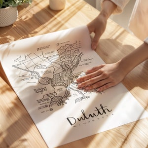 Duluth, Minnesota Neighborhood Map Print - Etsy
