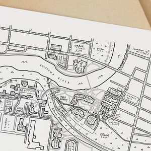 University of Wisconsin-eau Claire (UW Eau Claire) Campus Map Print - Etsy