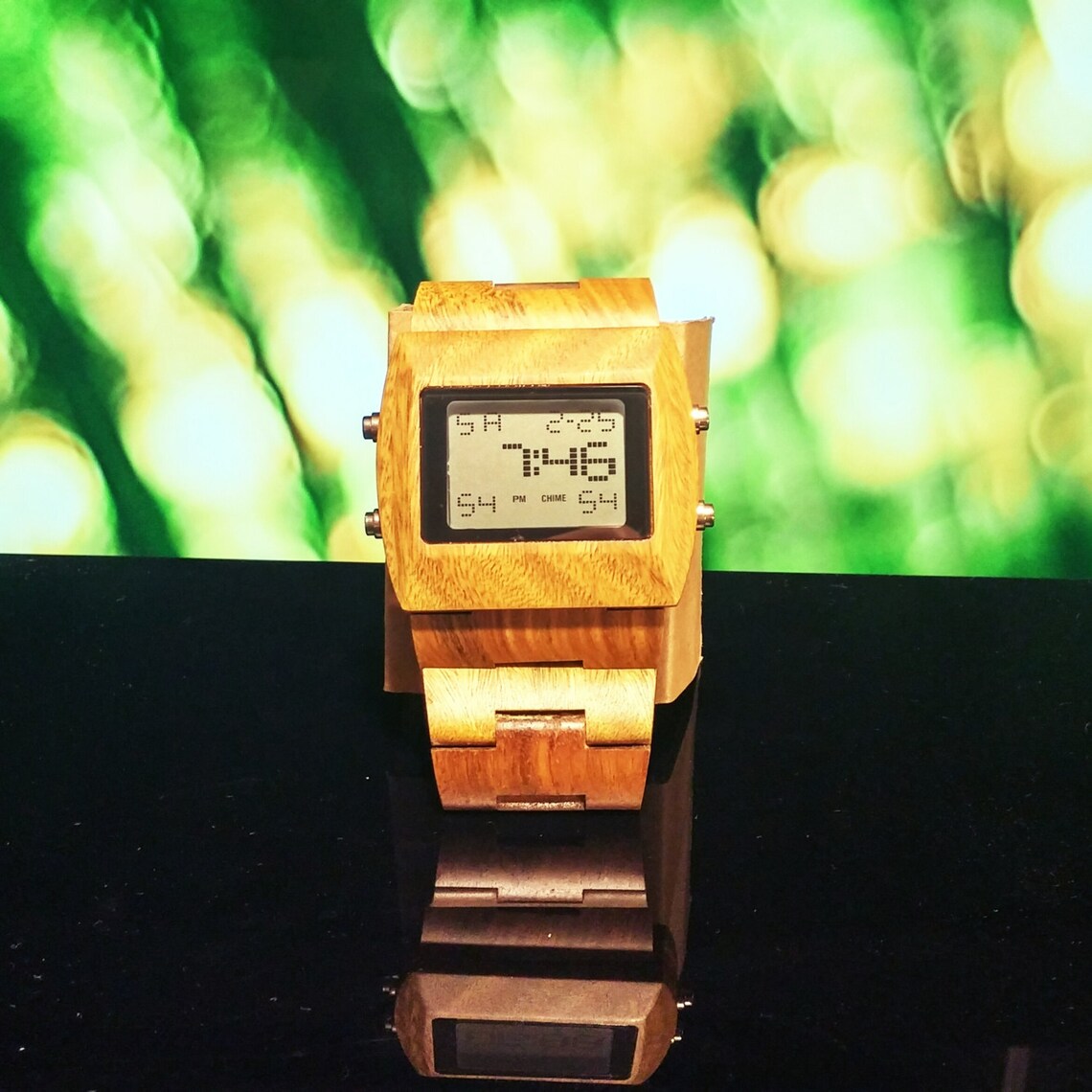 Digital Wooden Watch. Indiglo. 100% Natural Wood. Great Gift! - Etsy