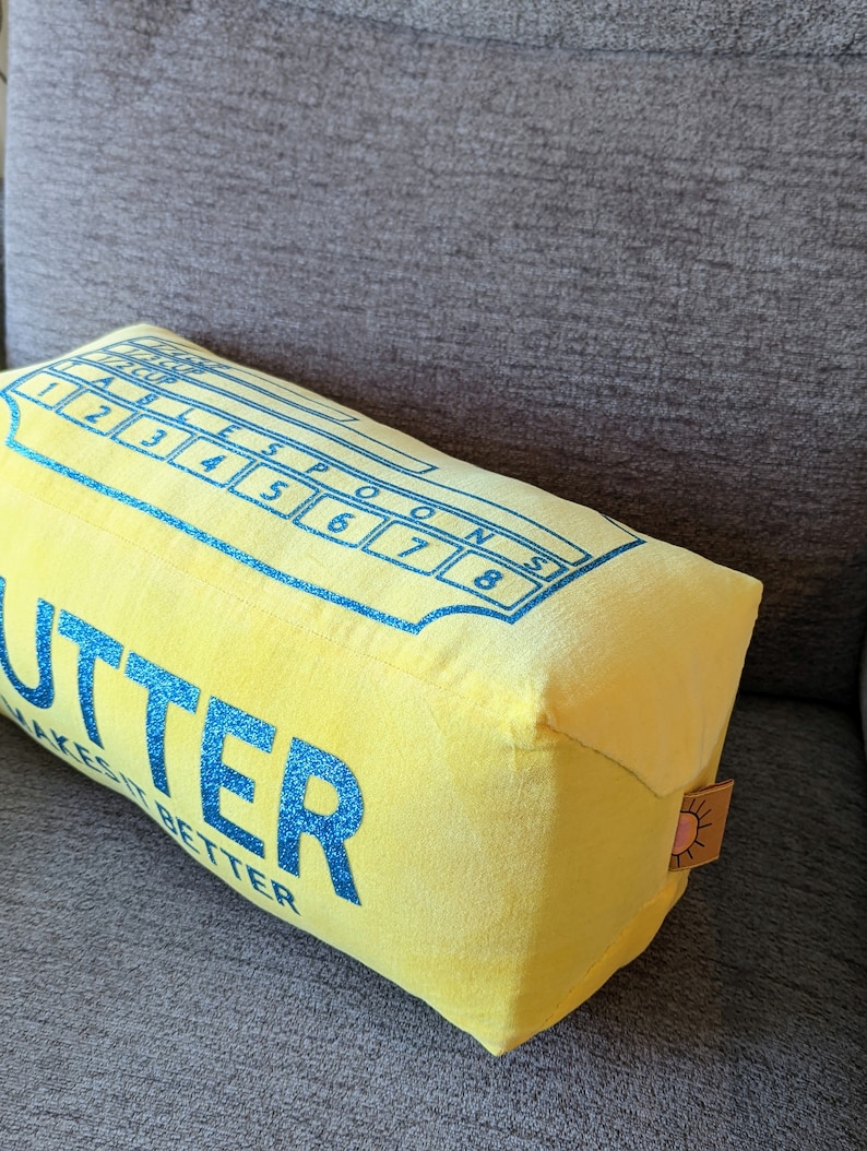 Butter Bolster Pillow Foodie Gift Yellow Throw Pillow Funny - Etsy
